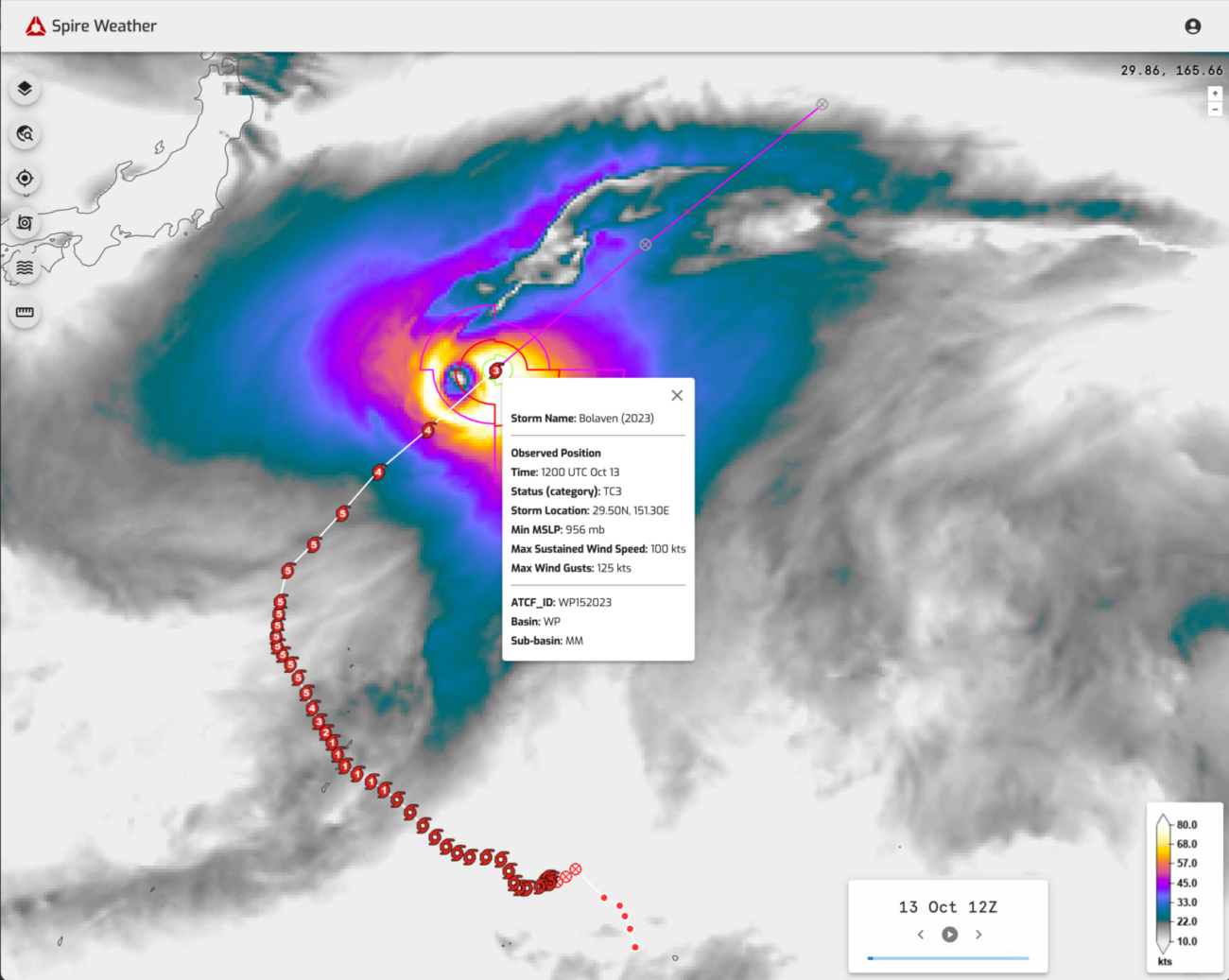 Super Typhoon Bolaven rolls across the Pacific Ocean - Spire : Global ...