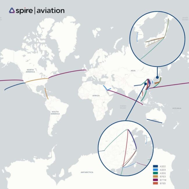 Charting the skies: Global aviation recovery - Spire : Global Data and ...
